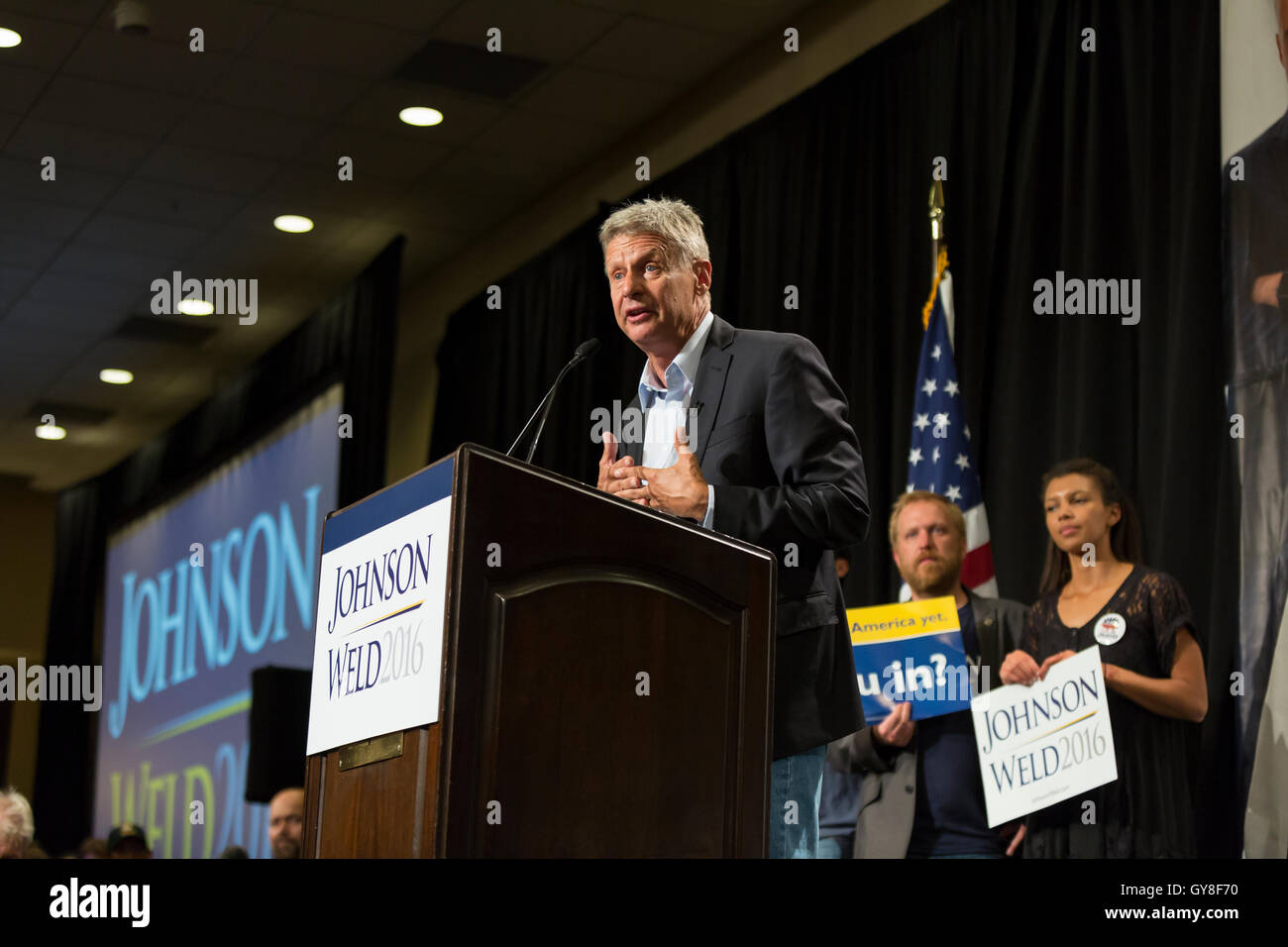 Seattle, Washington: Presidential candidate Gary Johnson addresses ...