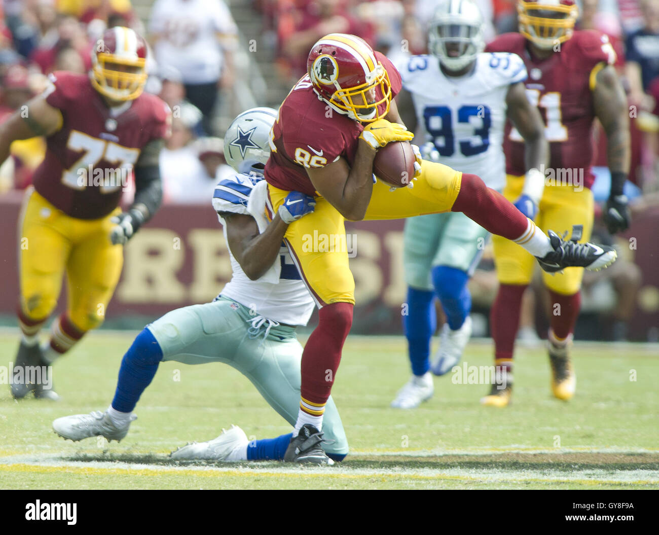 Landover, Maryland, USA. 18th Sep, 2016. Washington Redskins tight end ...