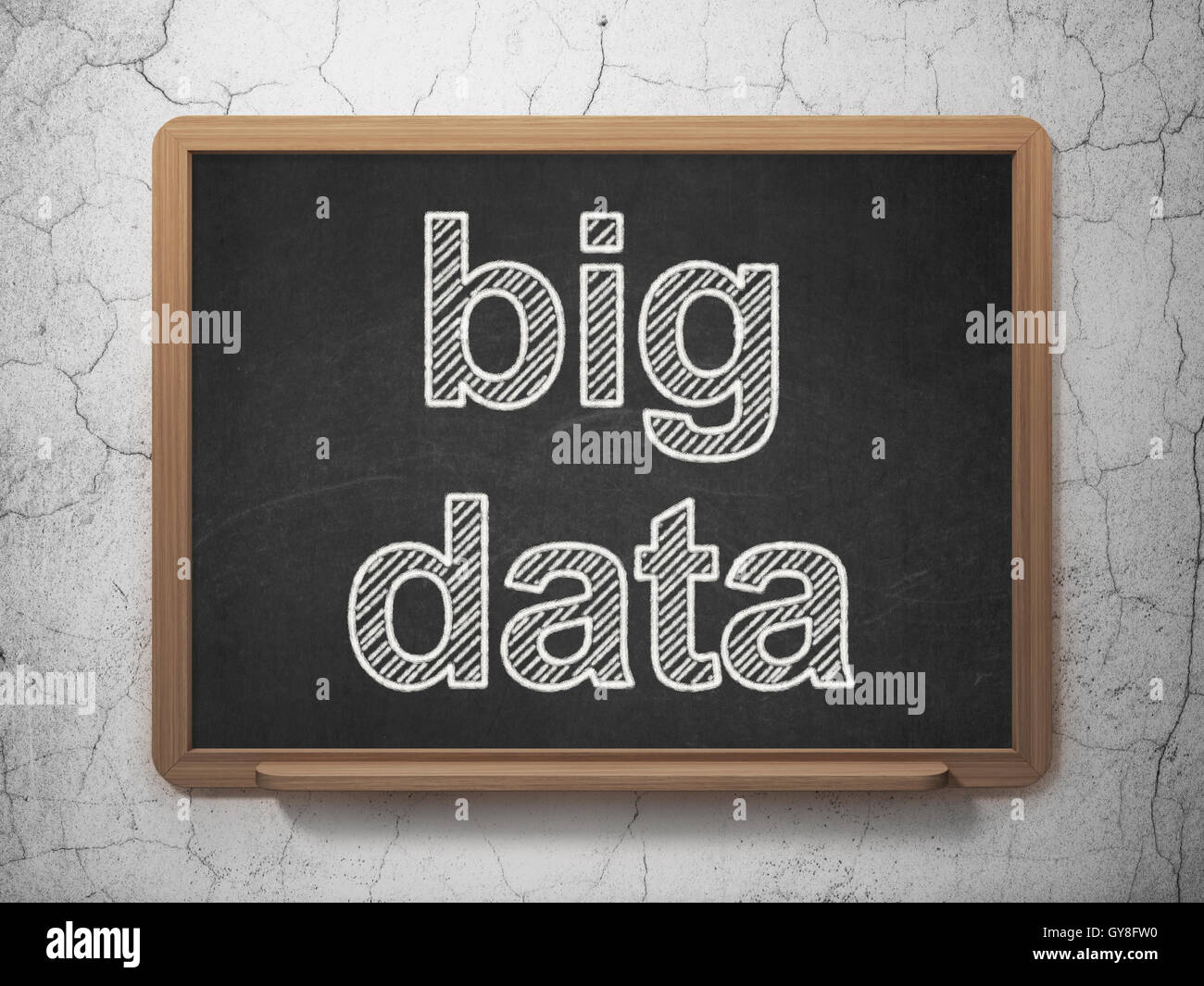 Information concept: Big Data on chalkboard background Stock Photo - Alamy