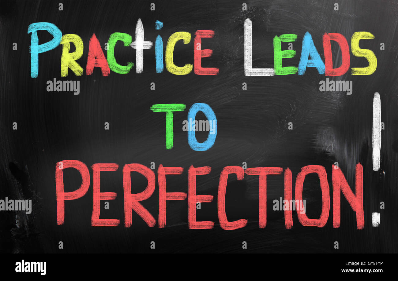 Practice makes perfect concept hi-res stock photography and images - Alamy