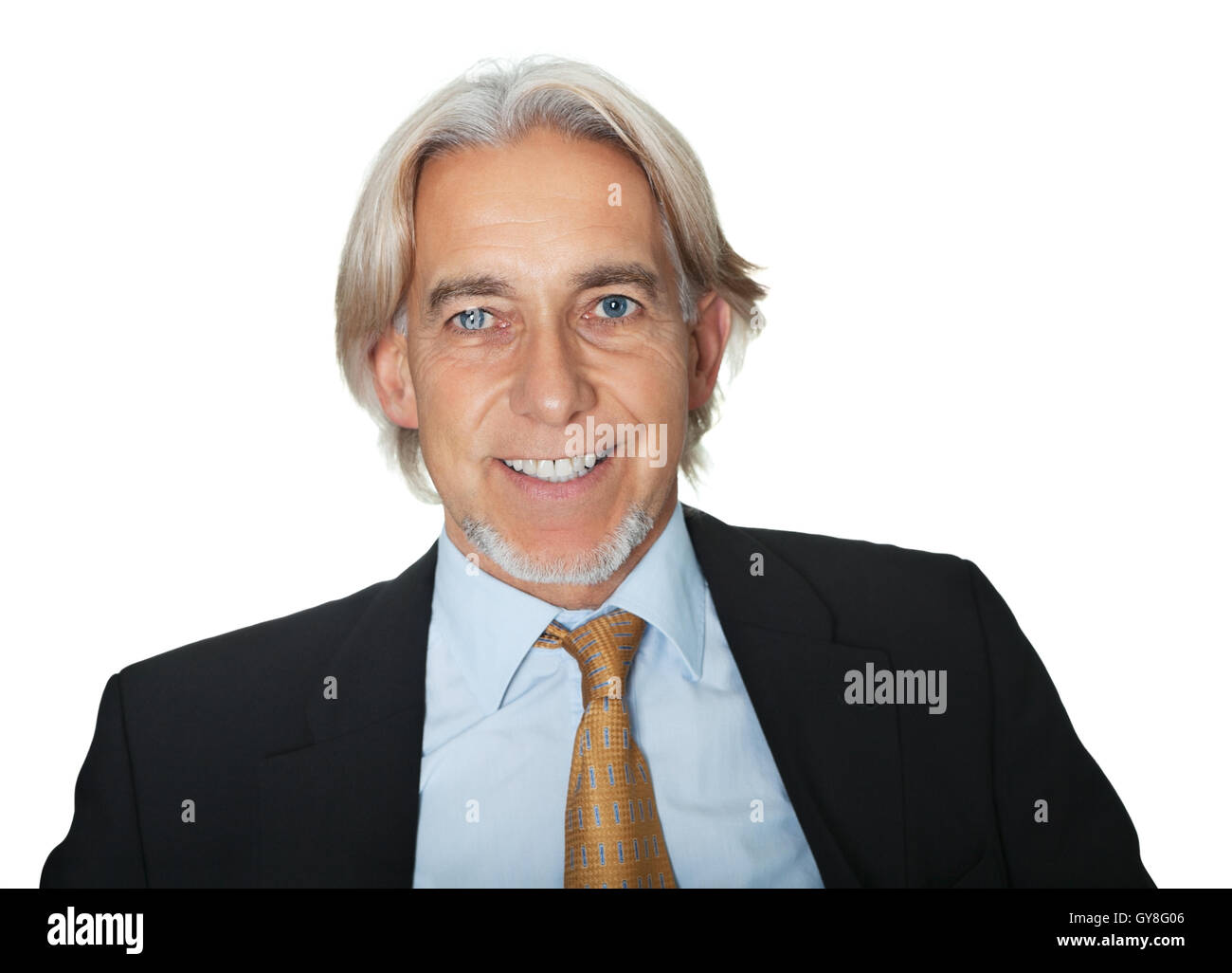 Portrait of smiling senior business executive Stock Photo - Alamy