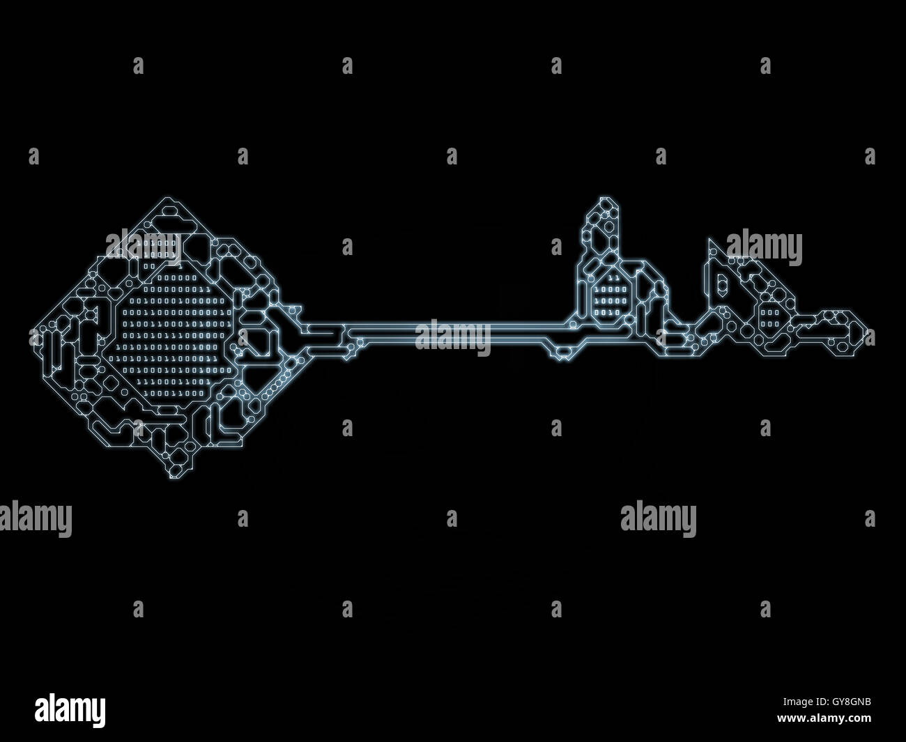Digital Key Code Stock Photo - Alamy