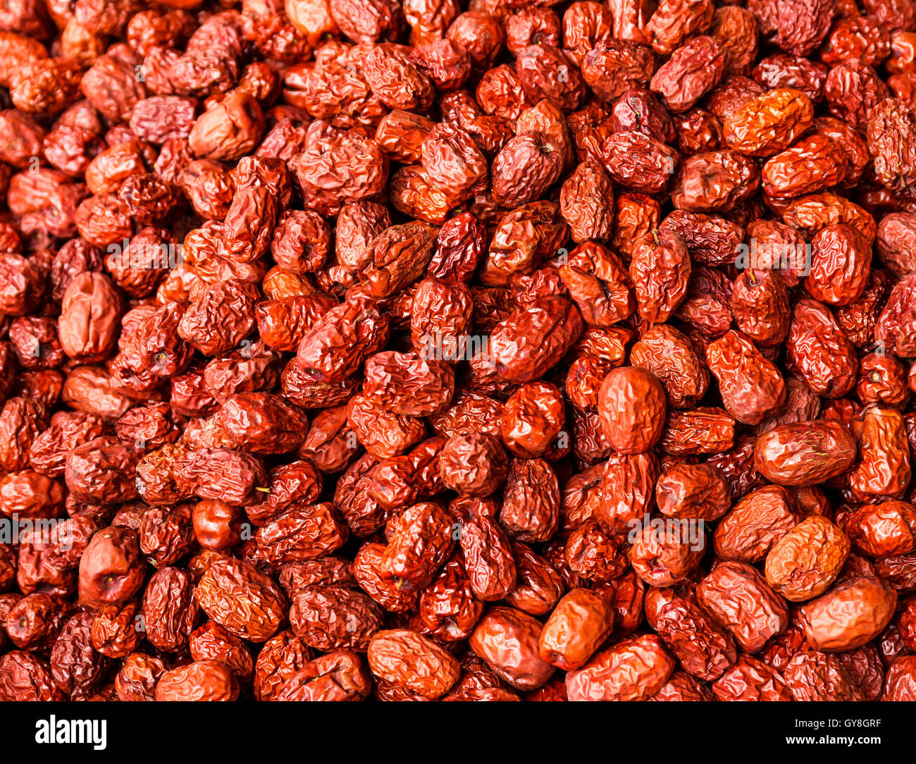 Dried red jujube Stock Photo - Alamy