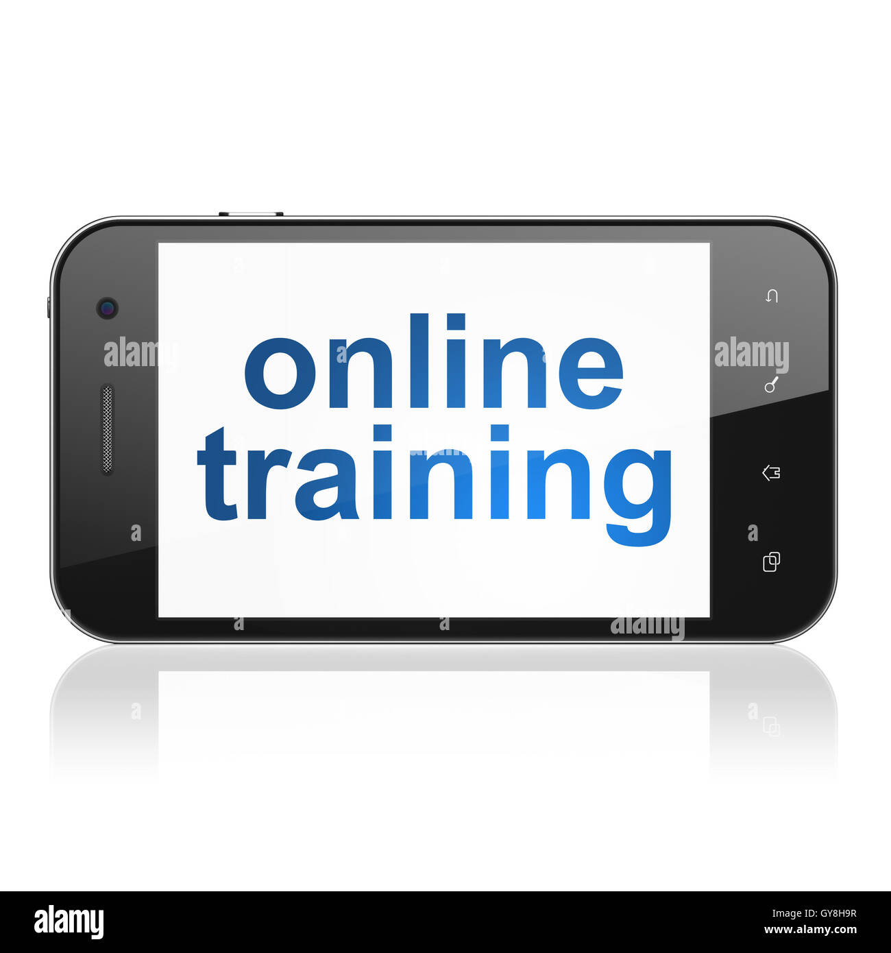 Learning online on tablet Cut Out Stock Images & Pictures - Alamy
