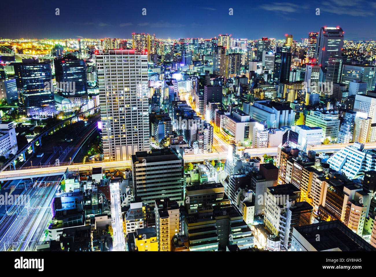 Tokyo cityscape at night Stock Photo - Alamy