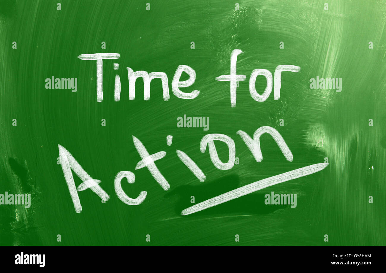 Time For Action Concept Stock Photo - Alamy