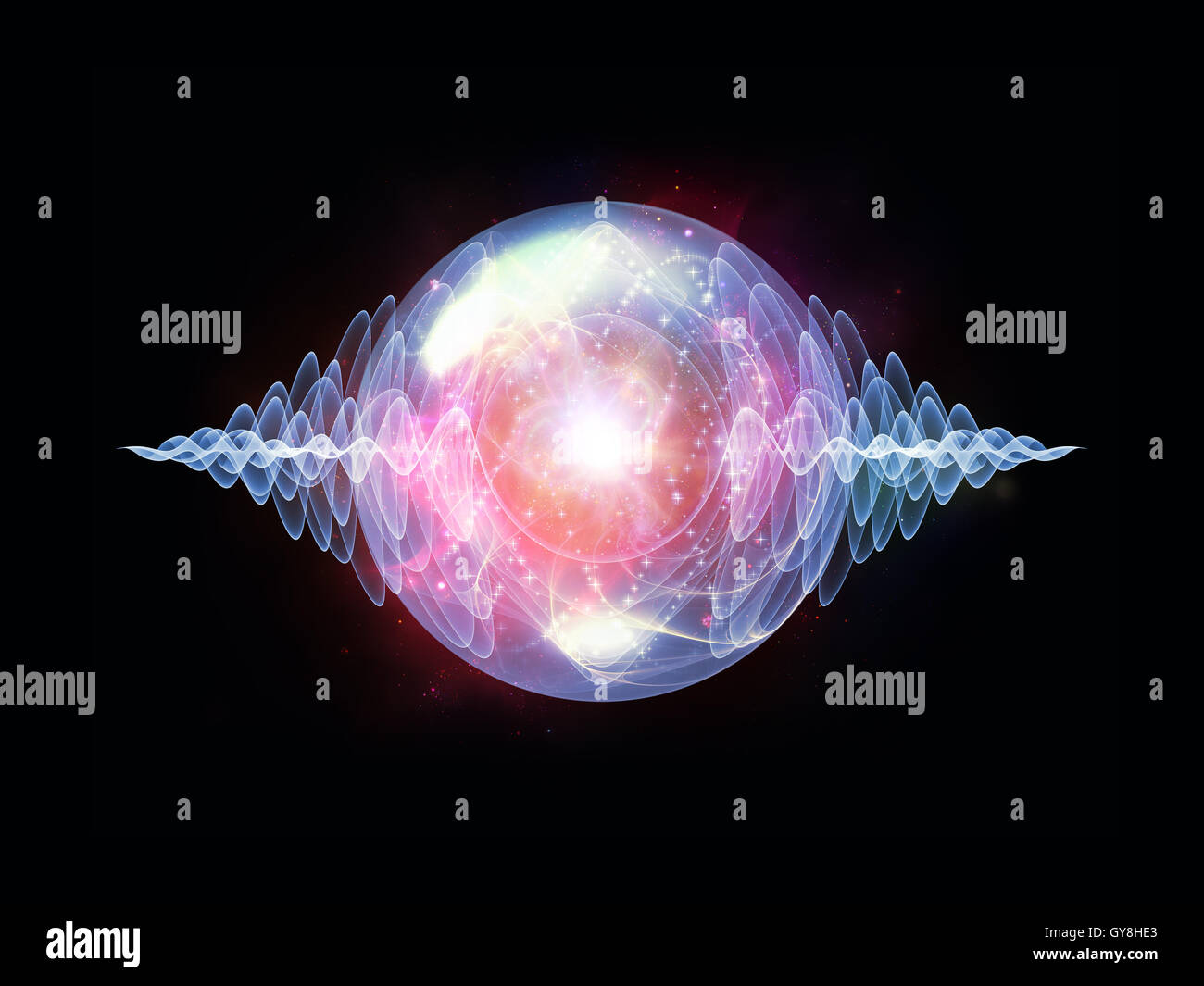 Cool Wave Particle Stock Photo - Alamy