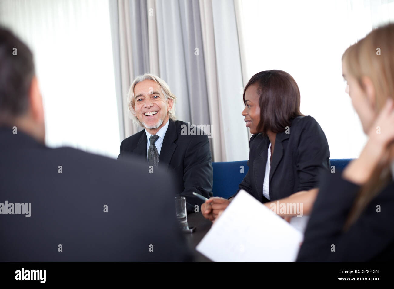 Successful happy mature manager Stock Photo - Alamy