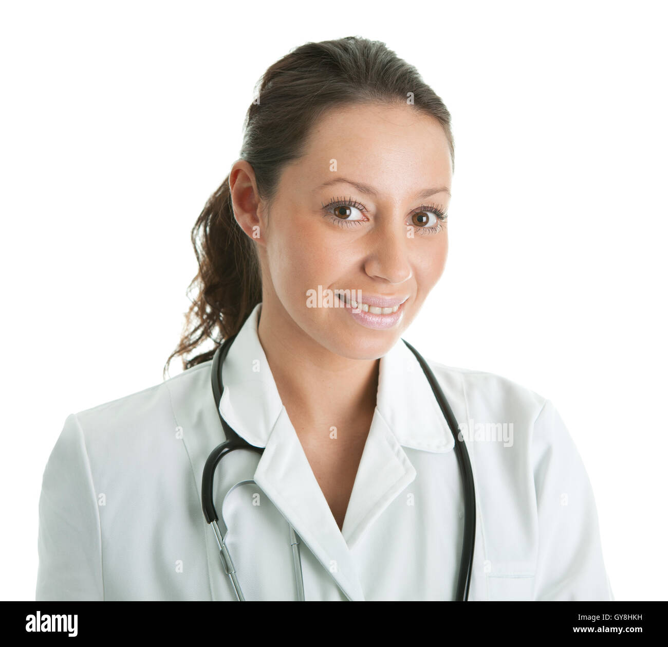 Smiling medical doctor woman with stethoscope Stock Photo - Alamy