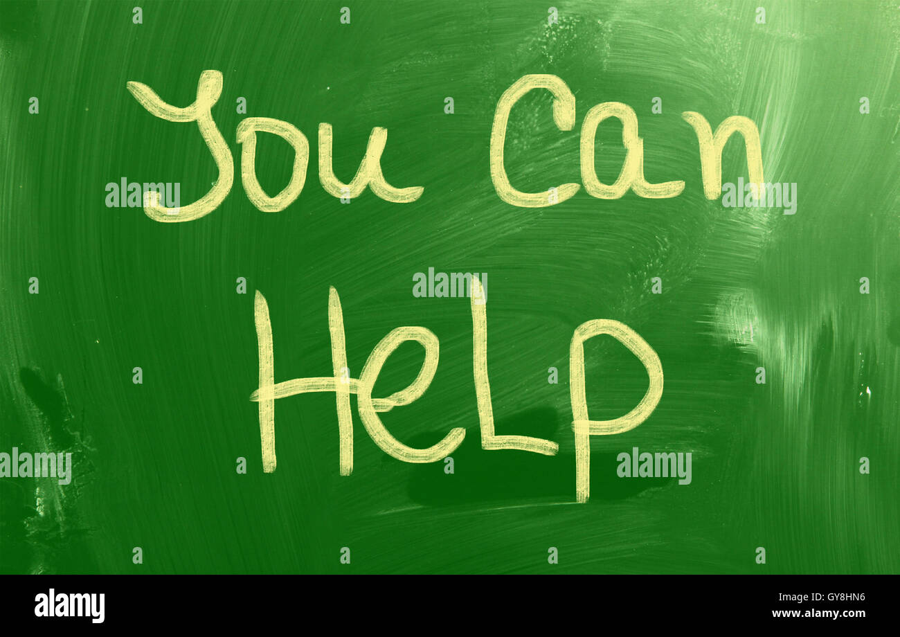 You Can Help Concept Stock Photo - Alamy
