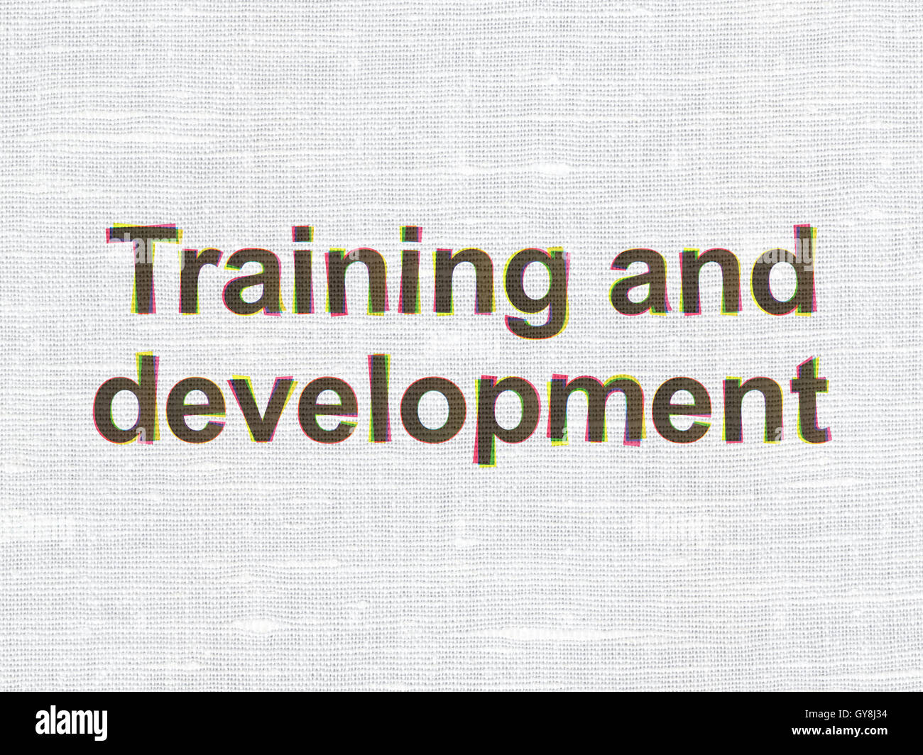 Education concept: Training and Development on fabric texture ...