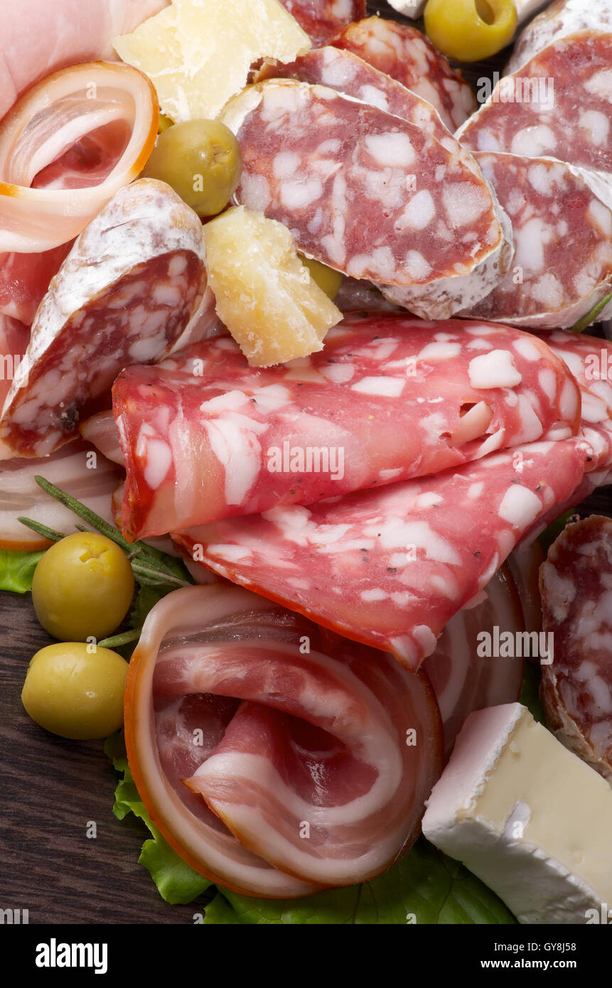 Delicatessen Cold Cuts Stock Photo - Alamy