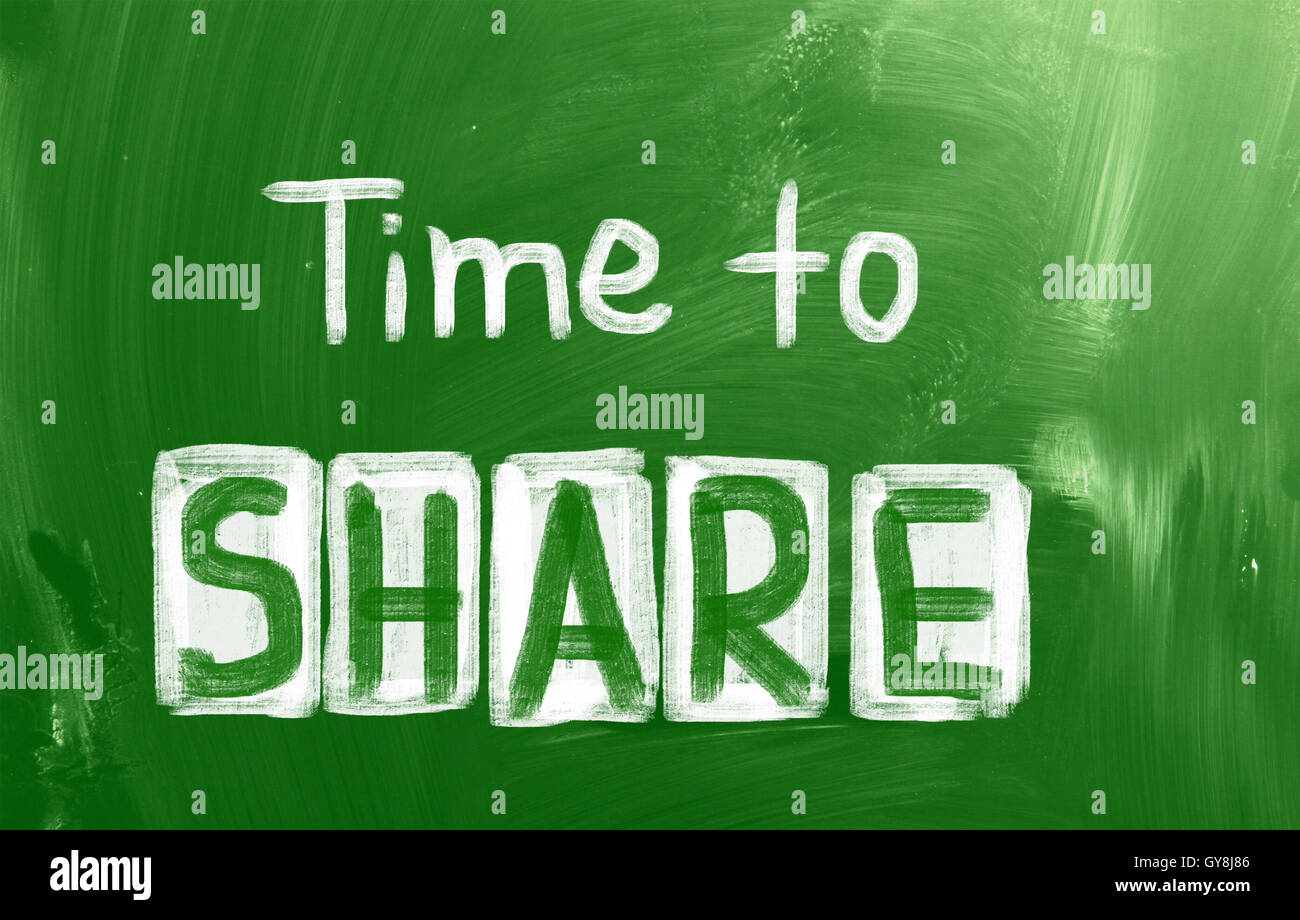 Time To Share Concept Stock Photo - Alamy
