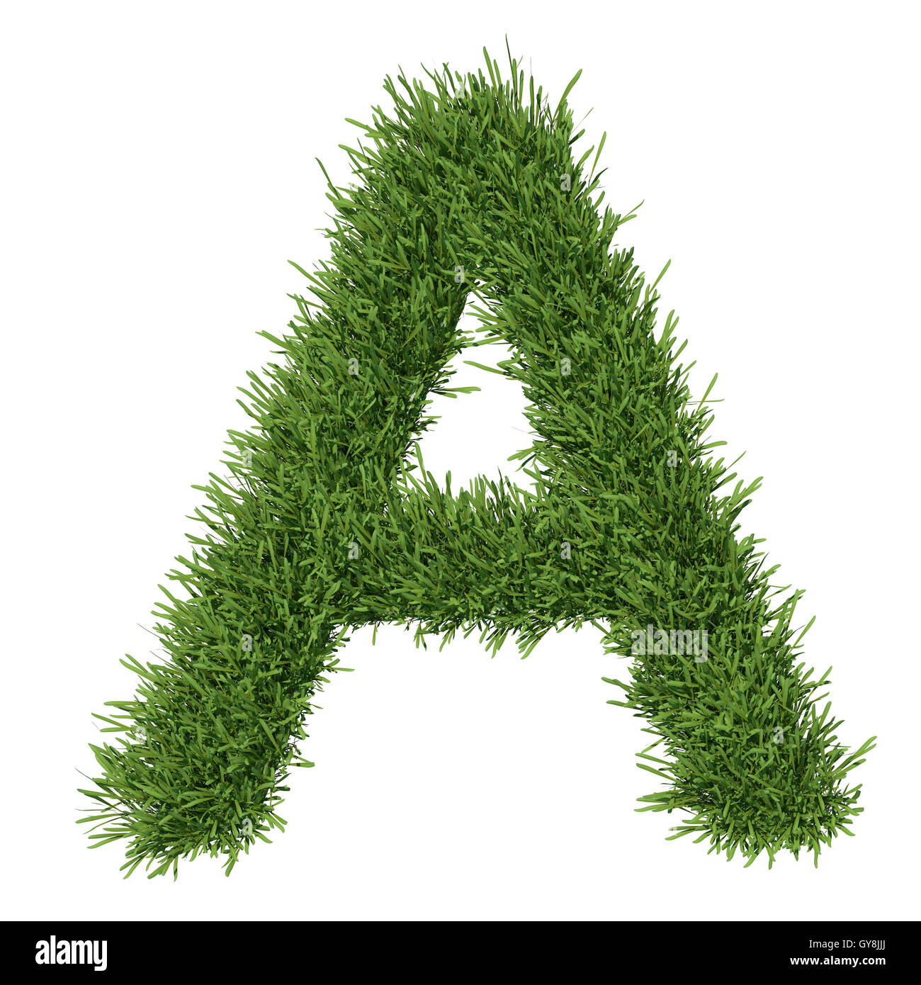 Letter of the alphabet made ΓÇïΓÇïfrom grass Stock Photo - Alamy