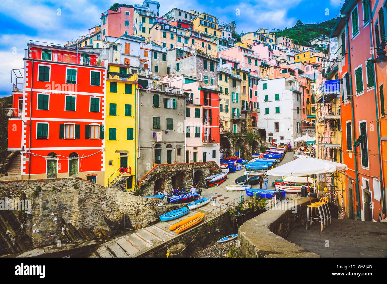 Riomaggiore Cinque Terre Italy Stock Photo - Alamy