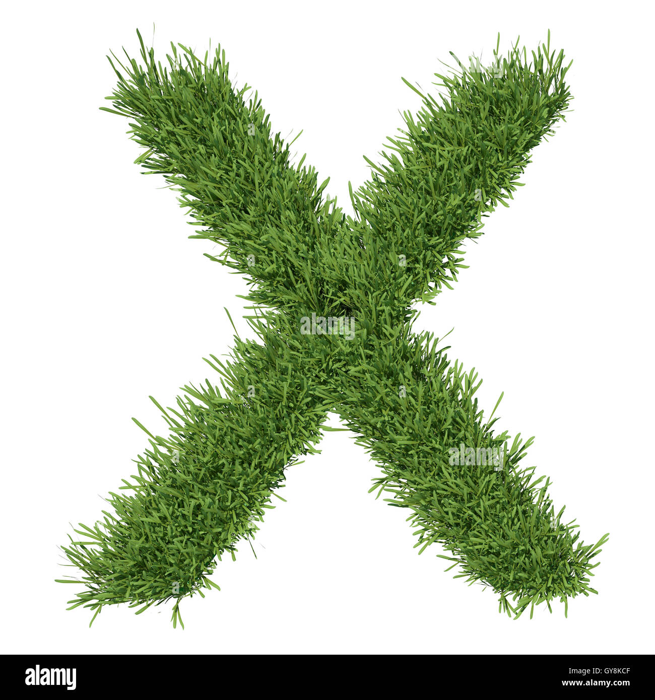 Letter of the alphabet made ΓÇïΓÇïfrom grass Stock Photo - Alamy
