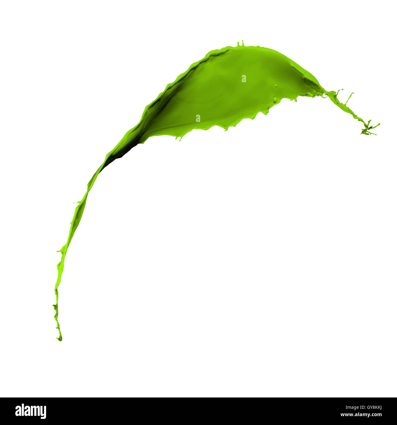 green paint splash Stock Photo - Alamy