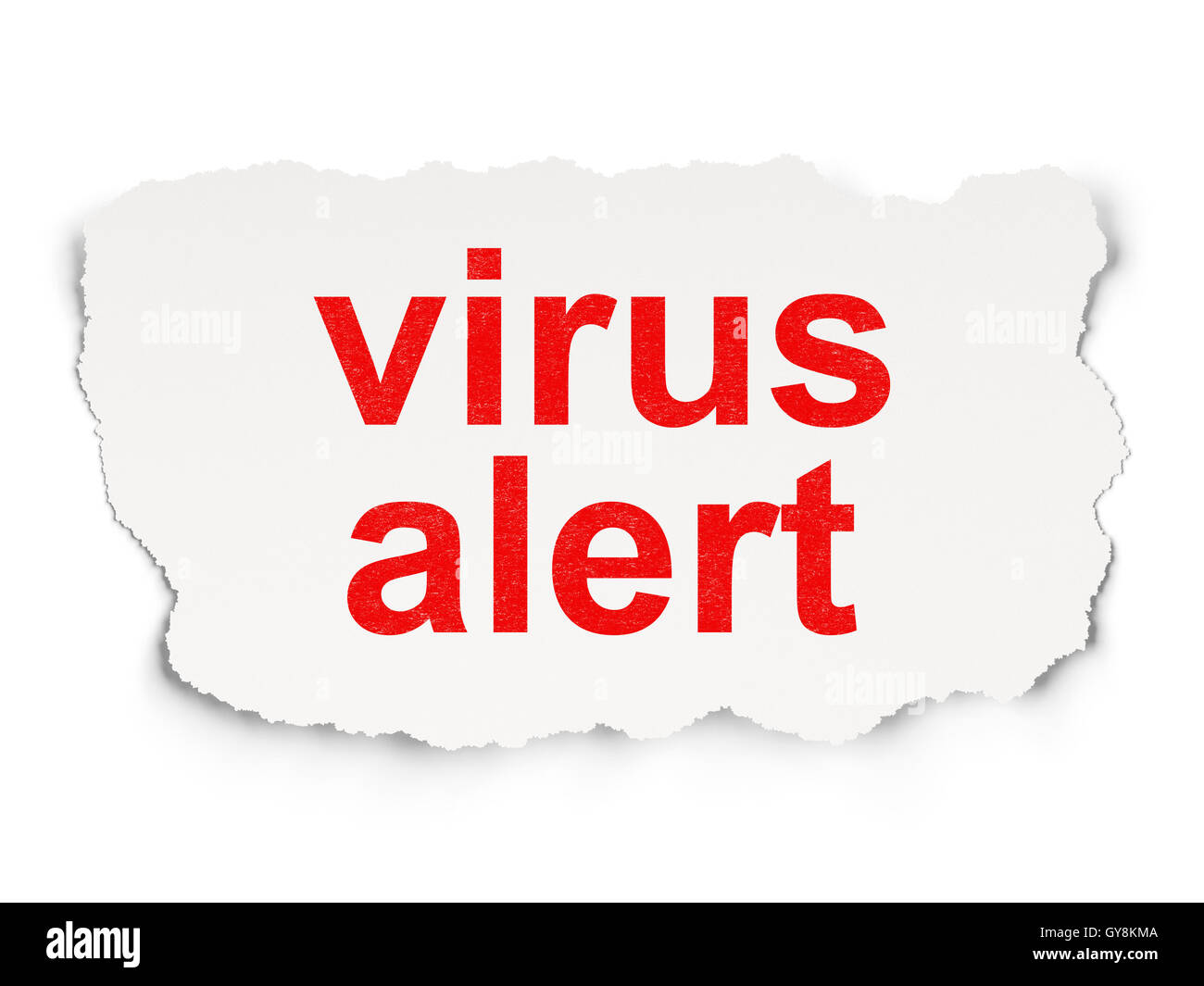 Security concept: Virus Alert on Paper background Stock Photo - Alamy