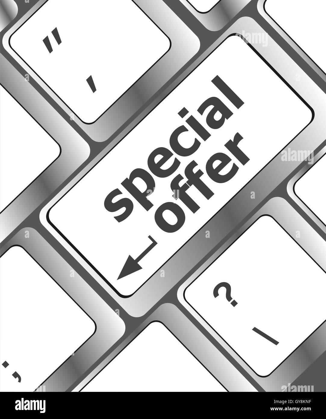 special offer button on computer keyboard Stock Photo - Alamy