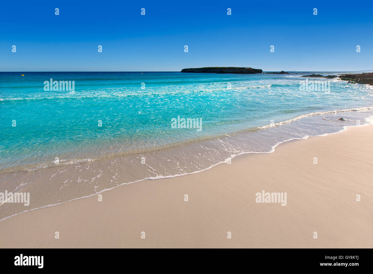 Menorca Platja de Binigaus beach Mediterranean paradise Stock Photo - Alamy