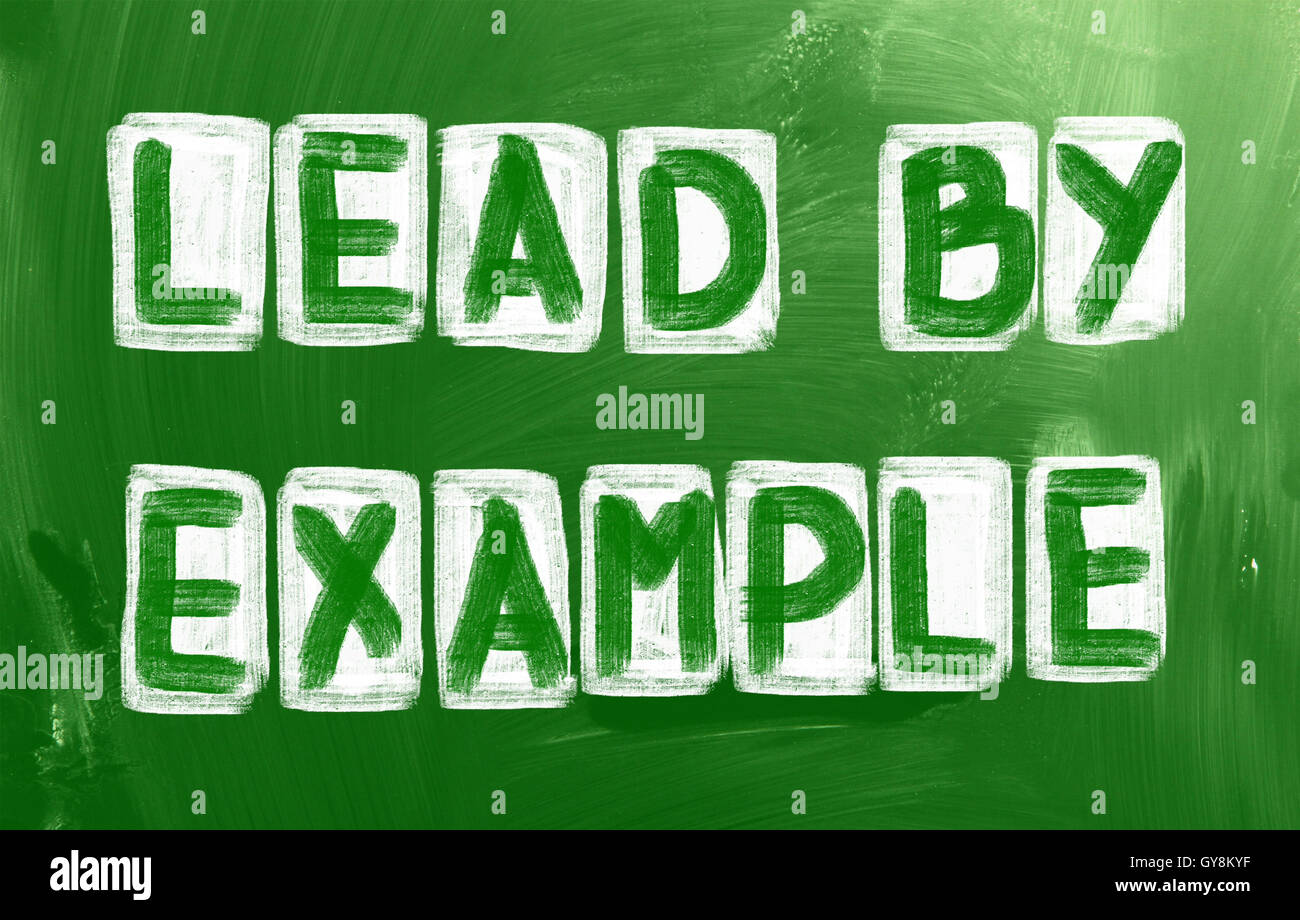Lead By Example Concept Stock Photo - Alamy