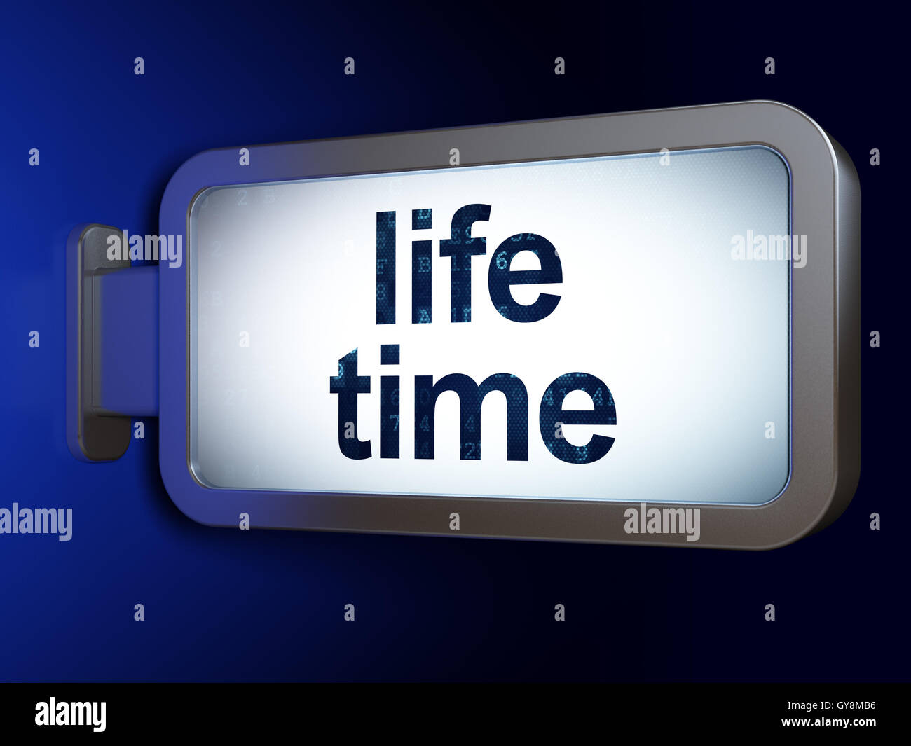Timeline concept: Life Time on billboard background Stock Photo - Alamy