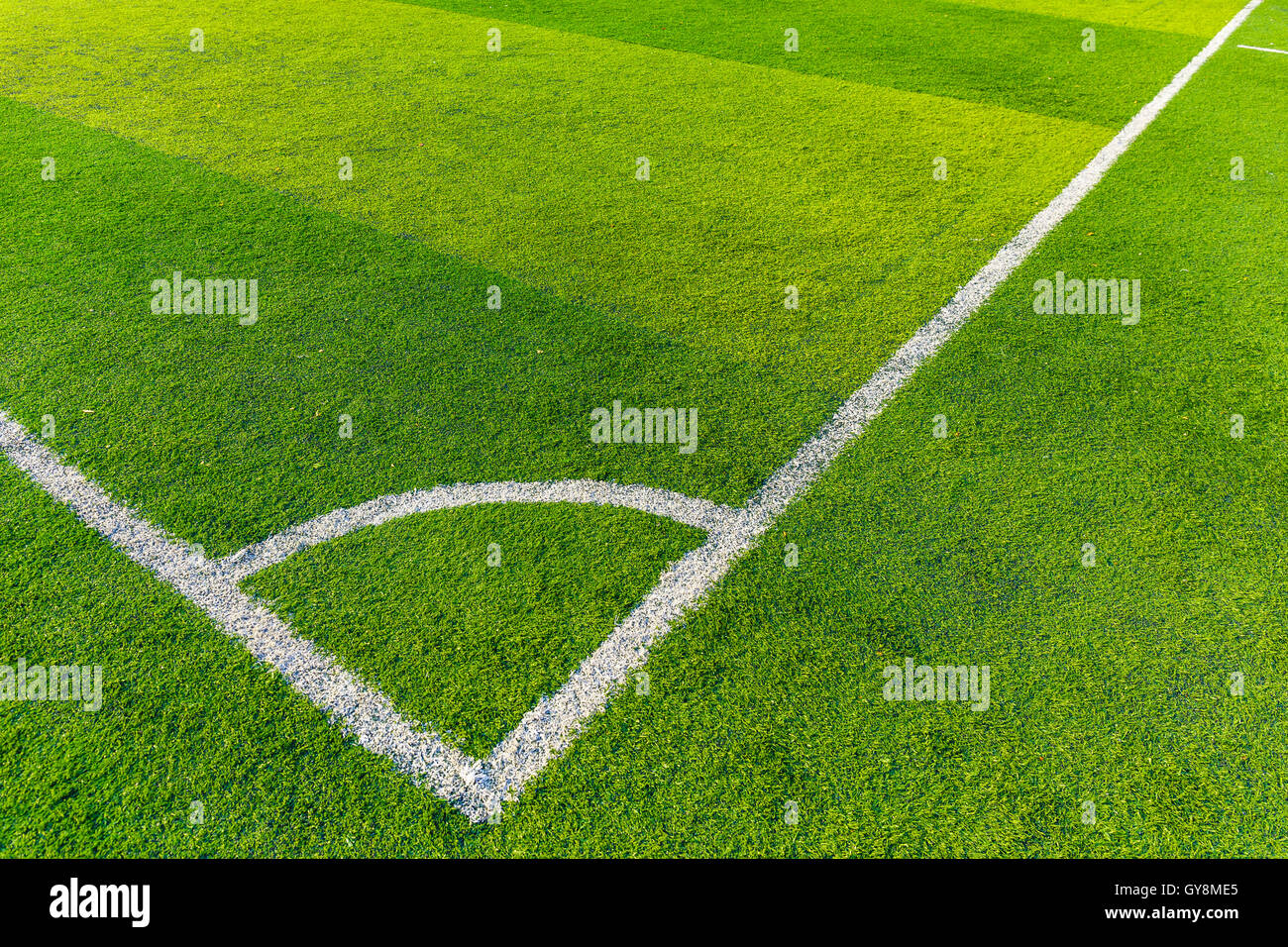 Empty football field at night hi-res stock photography and images - Alamy