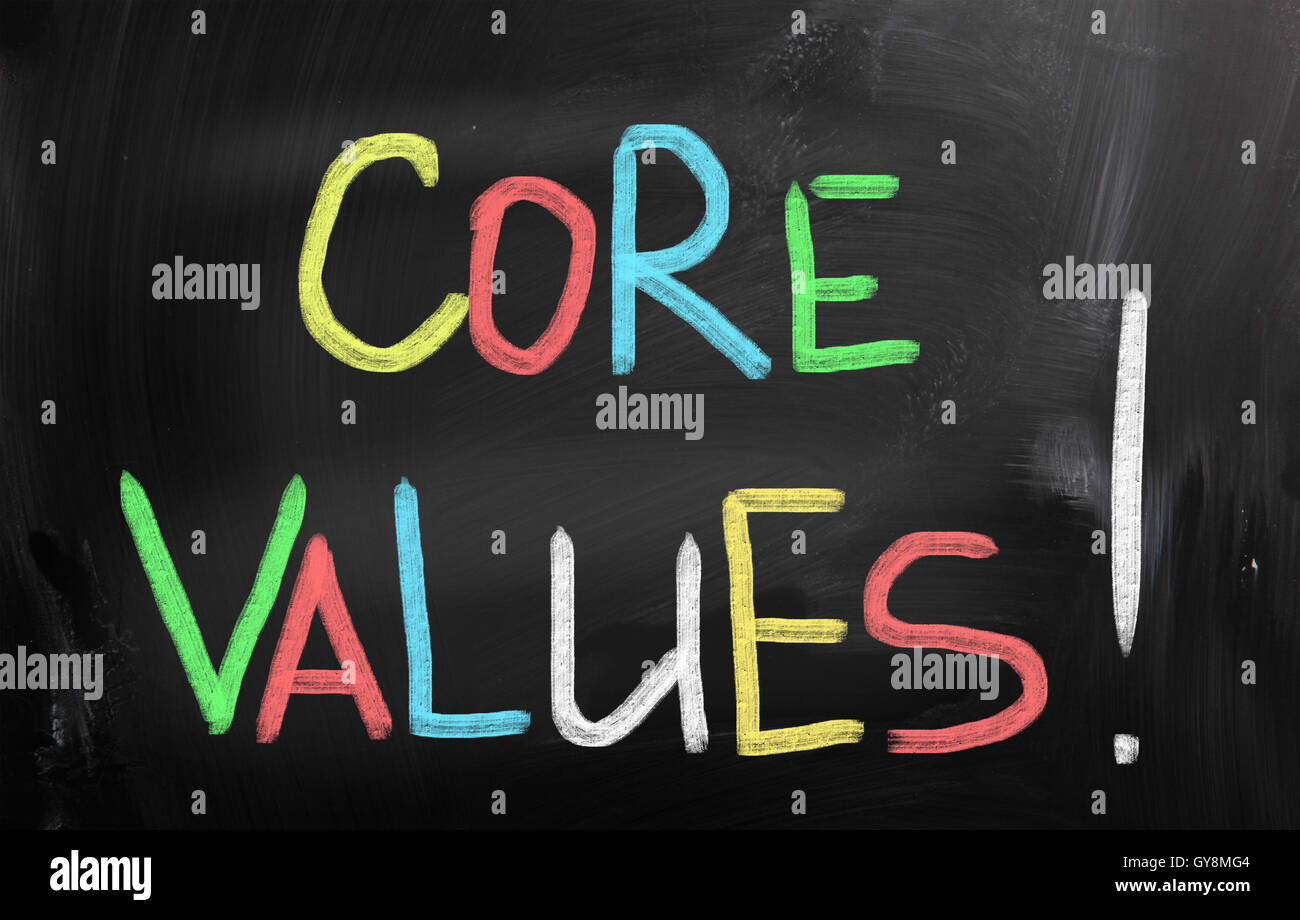 Core Values Concept Stock Photo - Alamy