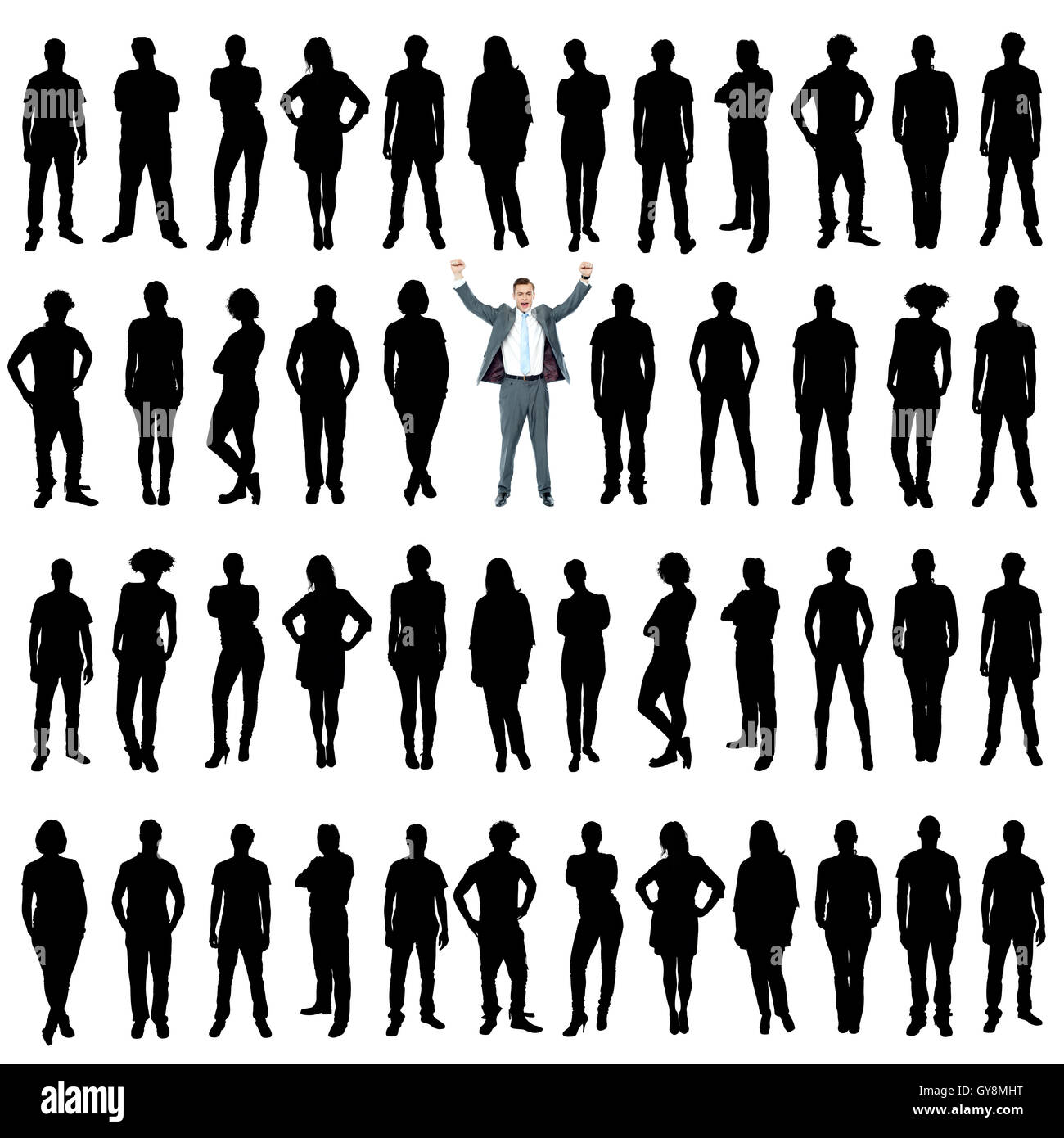 Modern businessman business woman Cut Out Stock Images & Pictures - Alamy
