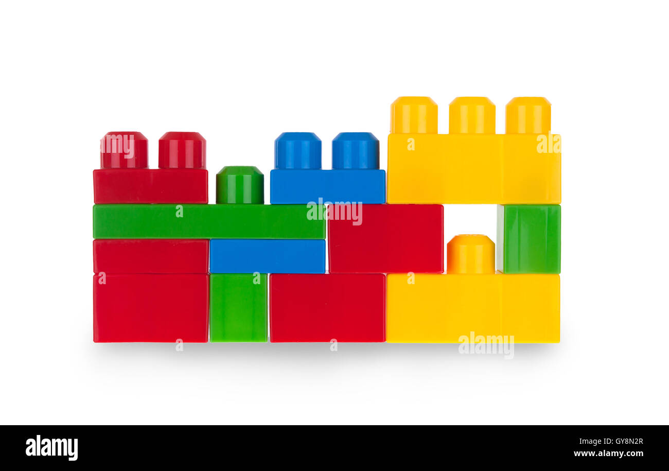 Colorful plastic bricks Stock Photo - Alamy