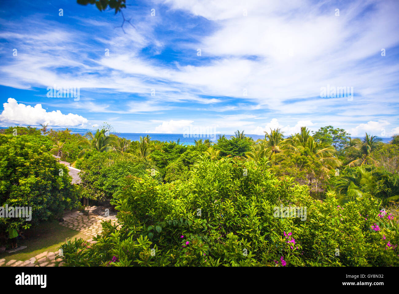 Panoramic sea view from villa hi-res stock photography and images - Alamy