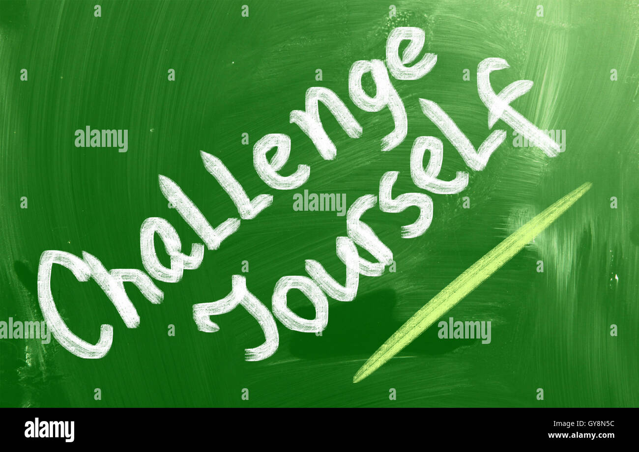 Challenge Yourself Concept Stock Photo - Alamy