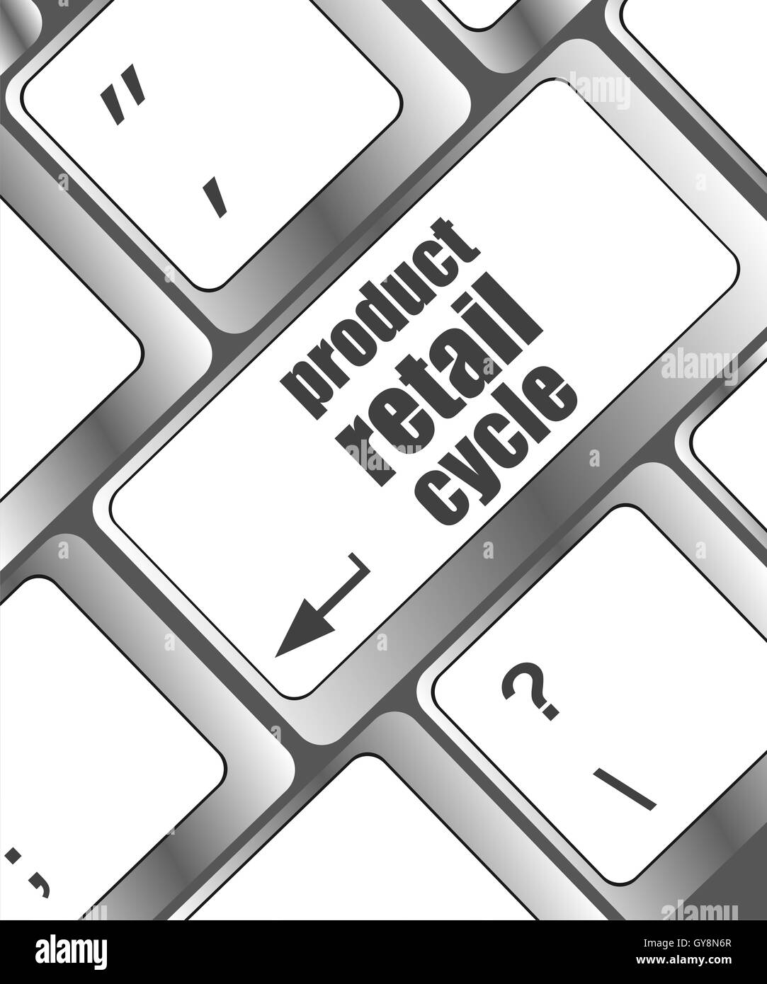 product retail cycle key in place of enter key Stock Photo - Alamy