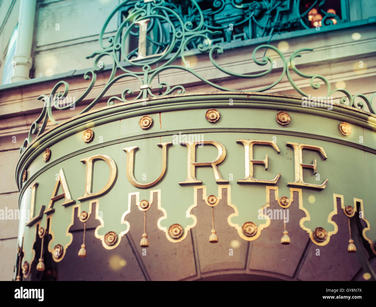 LaDuree Macaron Shop in Paris, France Stock Photo - Alamy