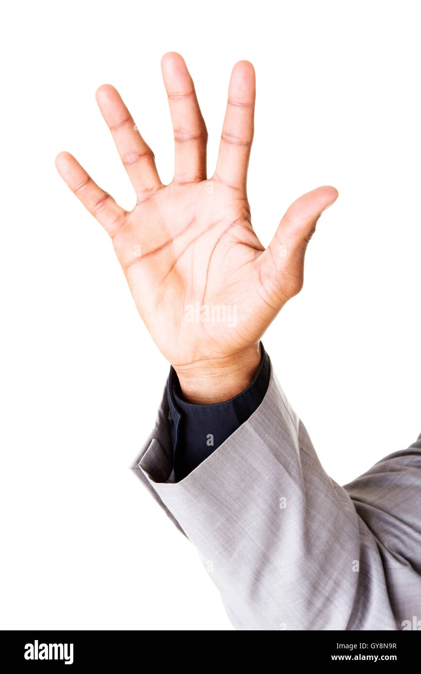 Male open hands, palms. Closeup Stock Photo - Alamy