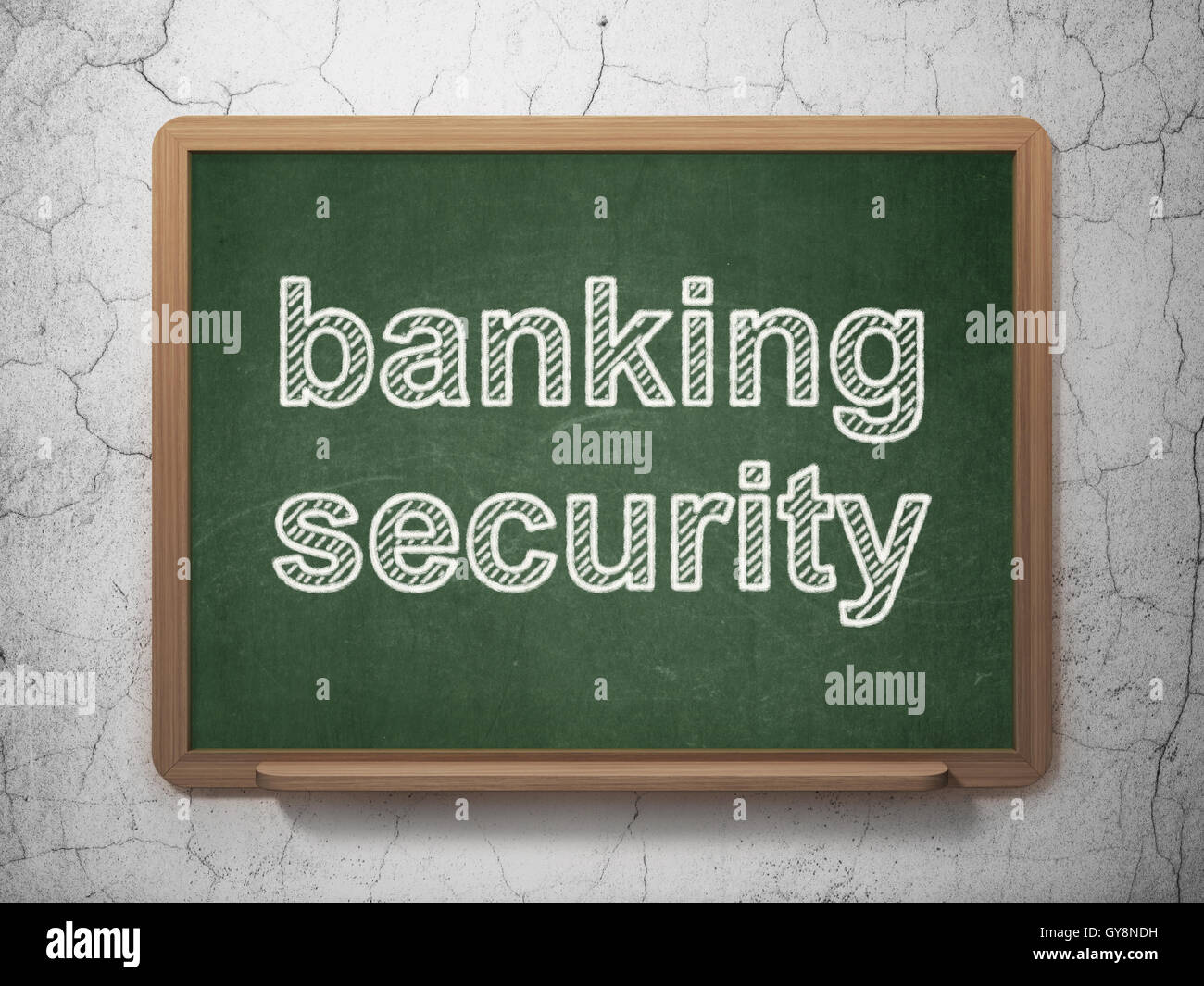 Protection concept: Banking Security on chalkboard background Stock Photo - Alamy
