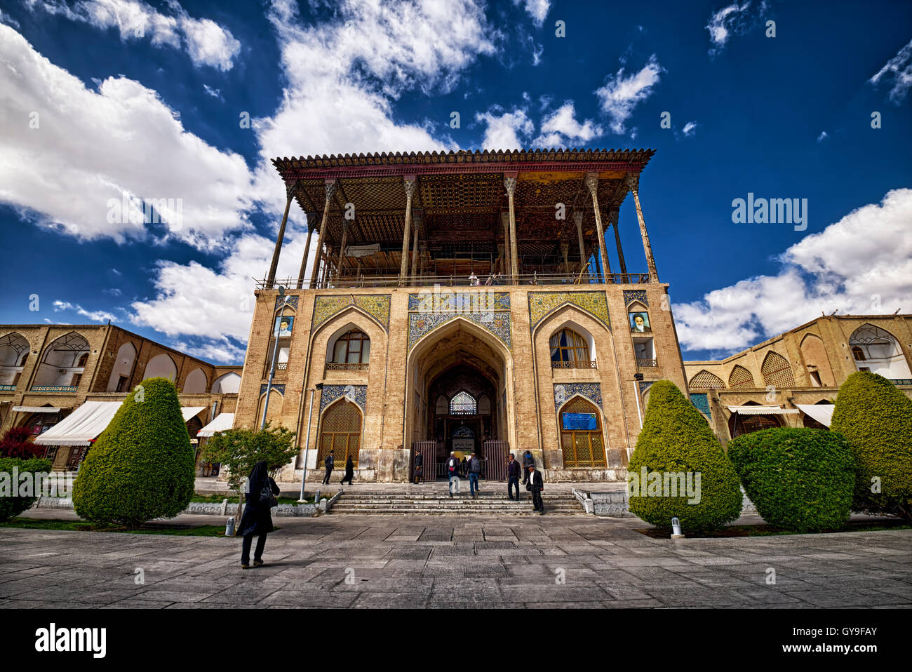 Ali Qapu palace front view Stock Photo - Alamy