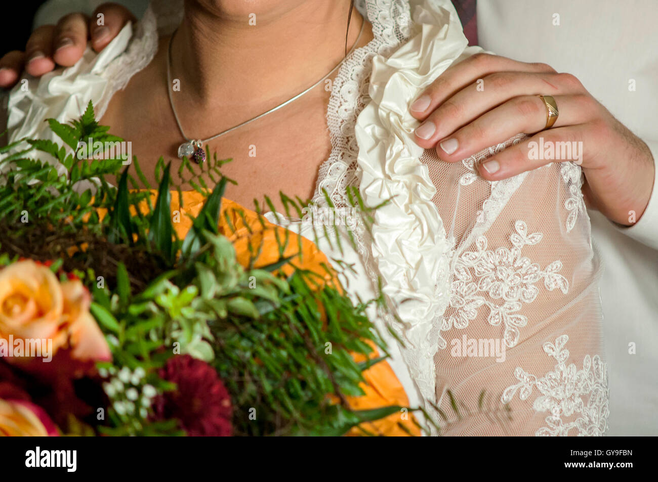 Romantic marriage of couple with wedding Symbols Love 31 Stock Photo ...