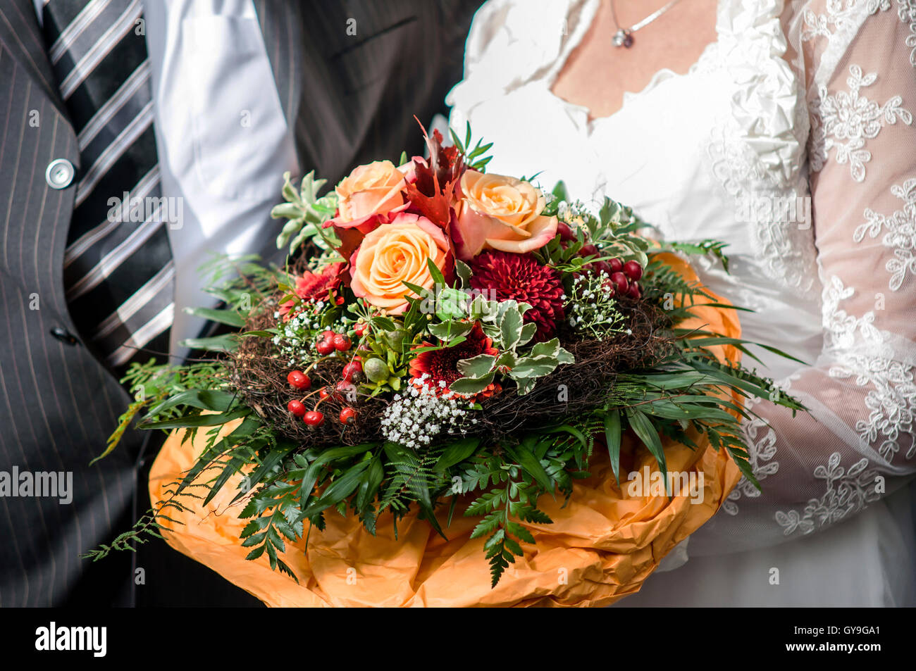 Romantic marriage of couple with wedding Symbols Love 35 Stock Photo ...