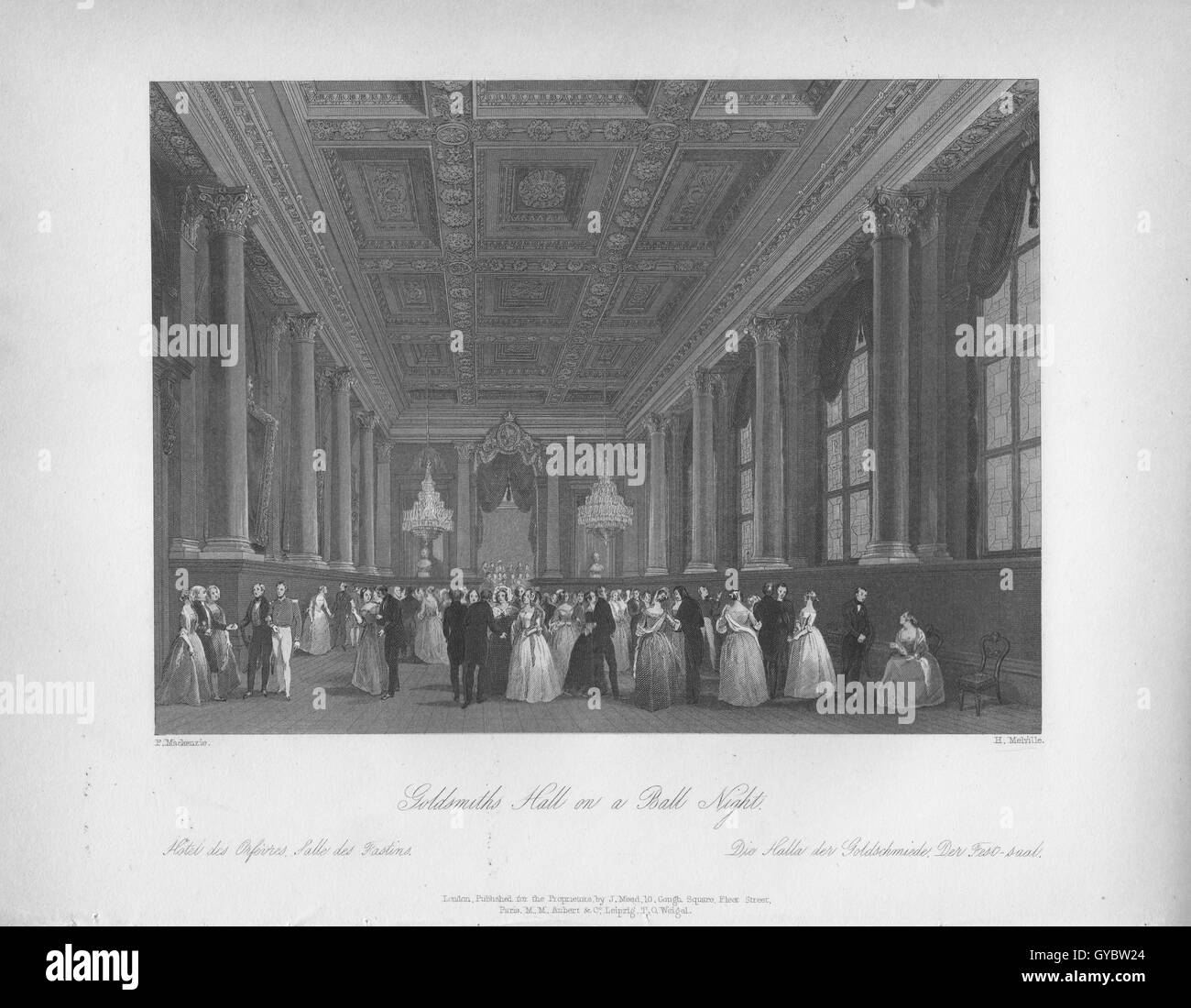 Goldsmiths Hall, Ball Night Stock Photo - Alamy