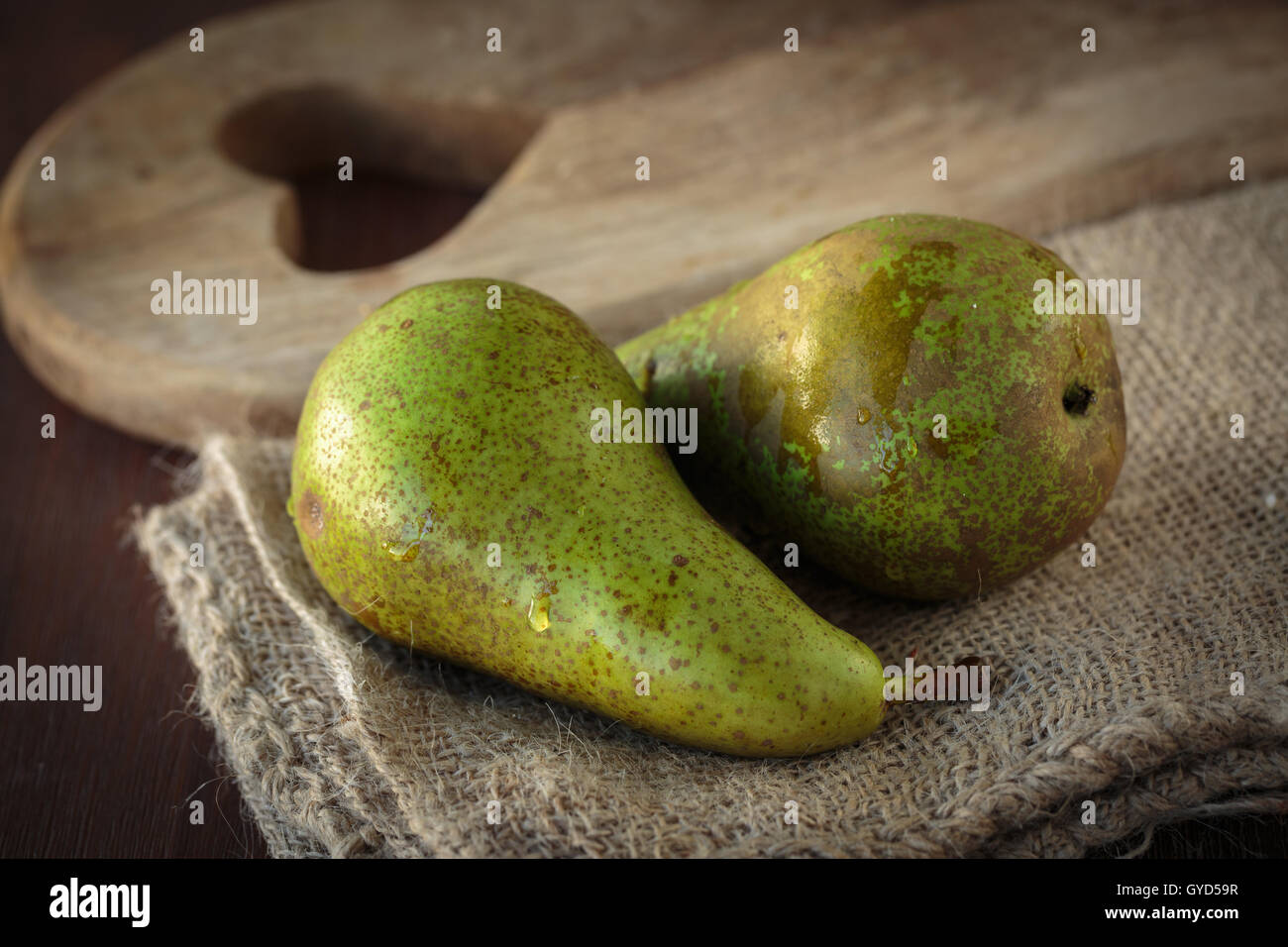 Delicious fresh pear fruit or an healthy meal Stock Photo - Alamy