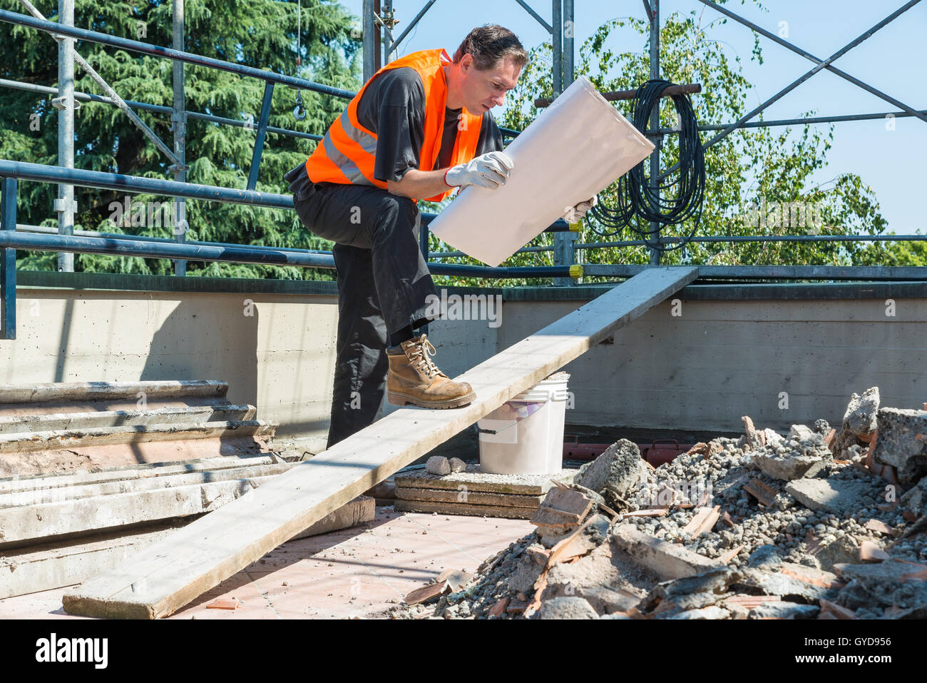 Mason laborer hi-res stock photography and images - Alamy