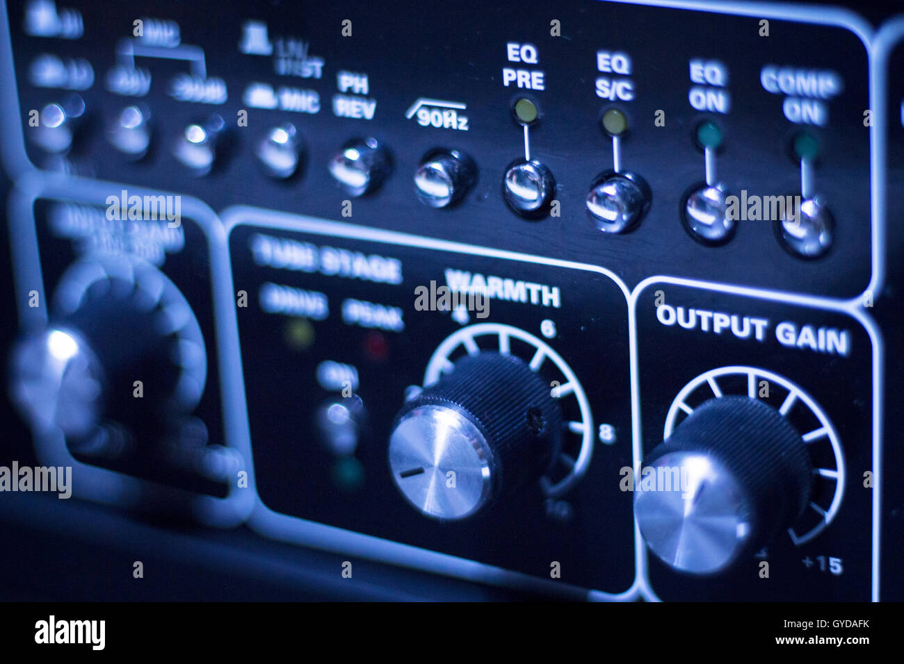 Professional sound recording audio studio digital equipment, amplifier ...