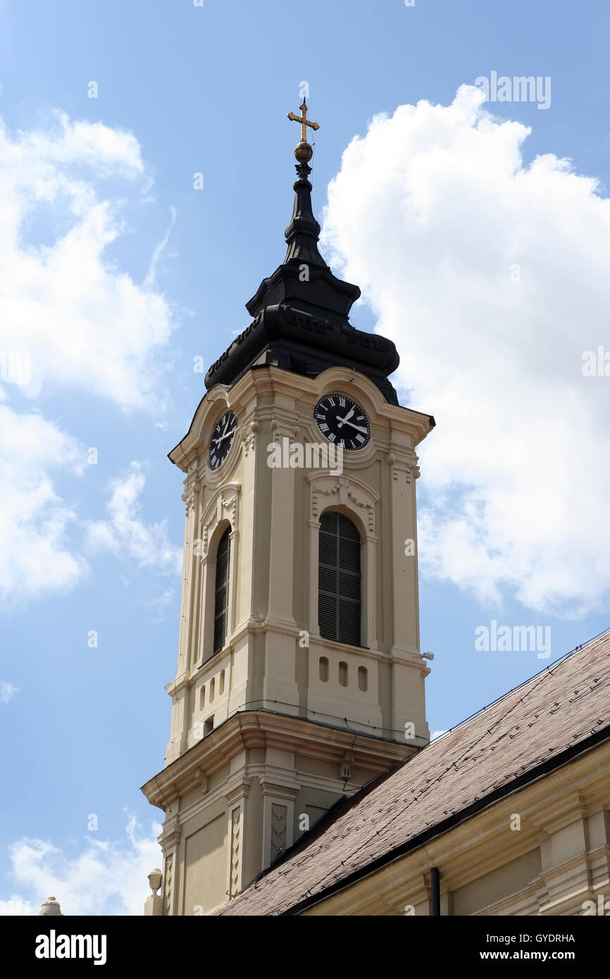 Orthodox church clock tower. Clock tower Stock Photo - Alamy