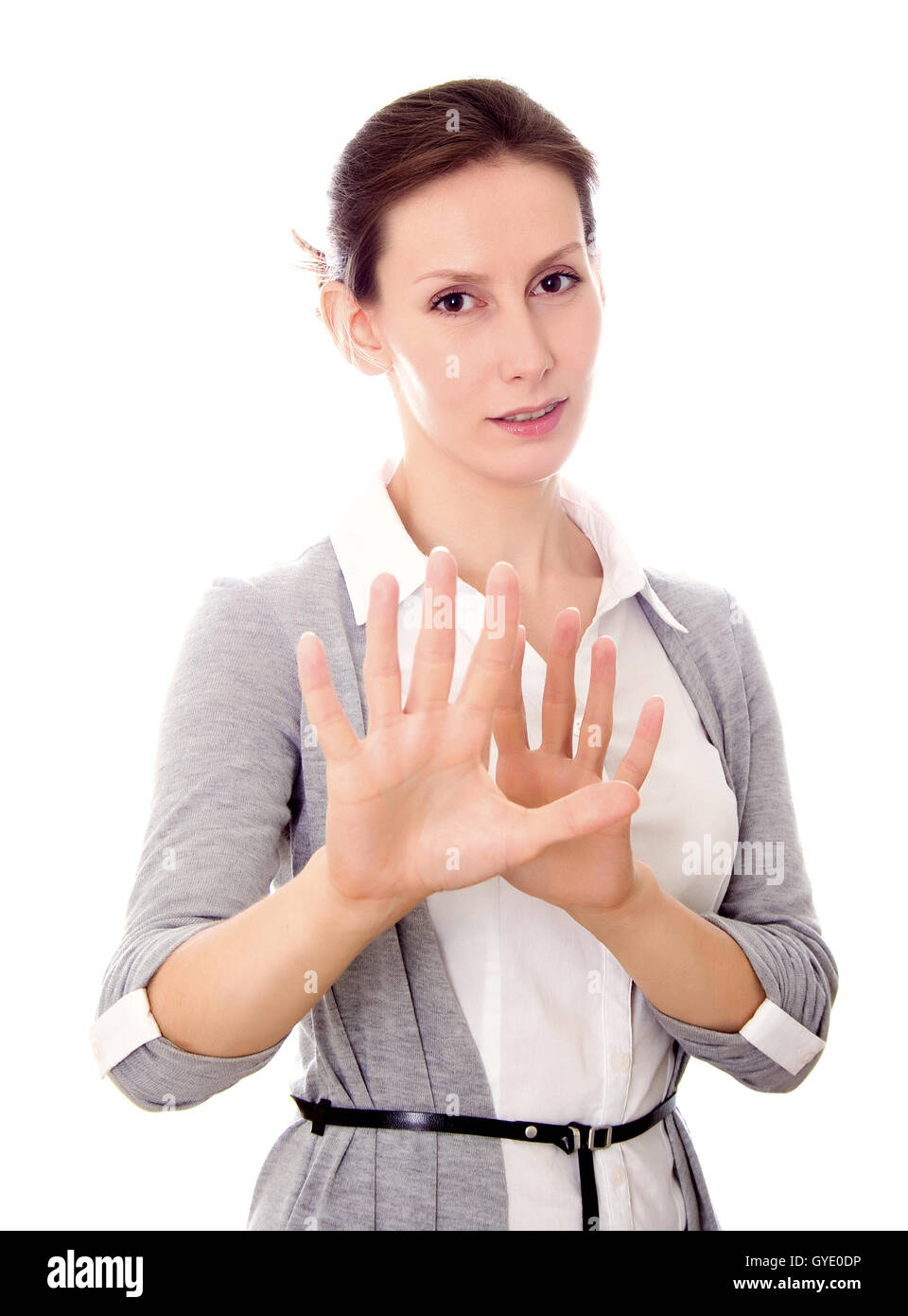 Attractive beautiful young caucasian woman / lady / girl / female ...