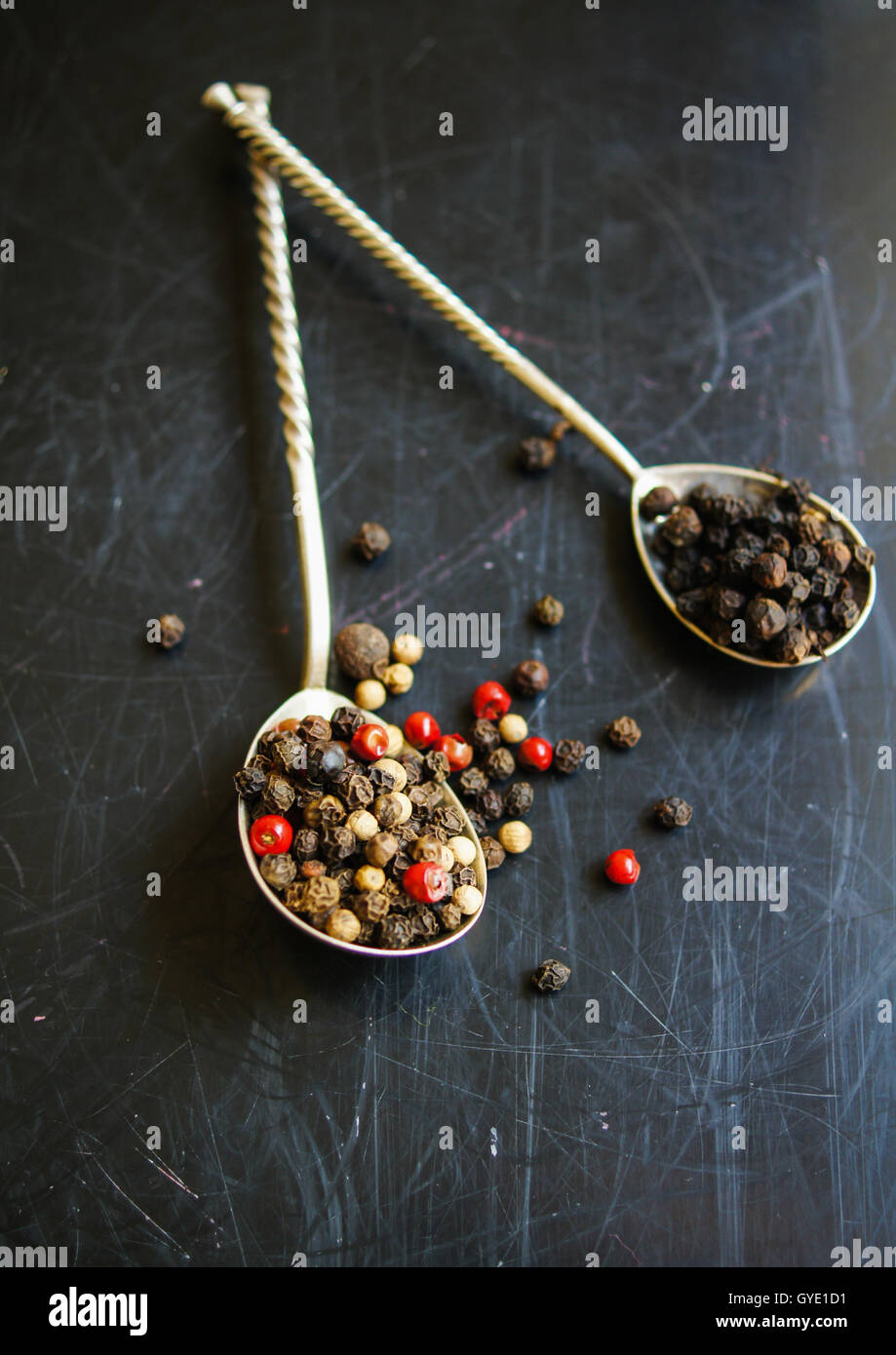 An assortment of different types of pepper grain Stock Photo - Alamy