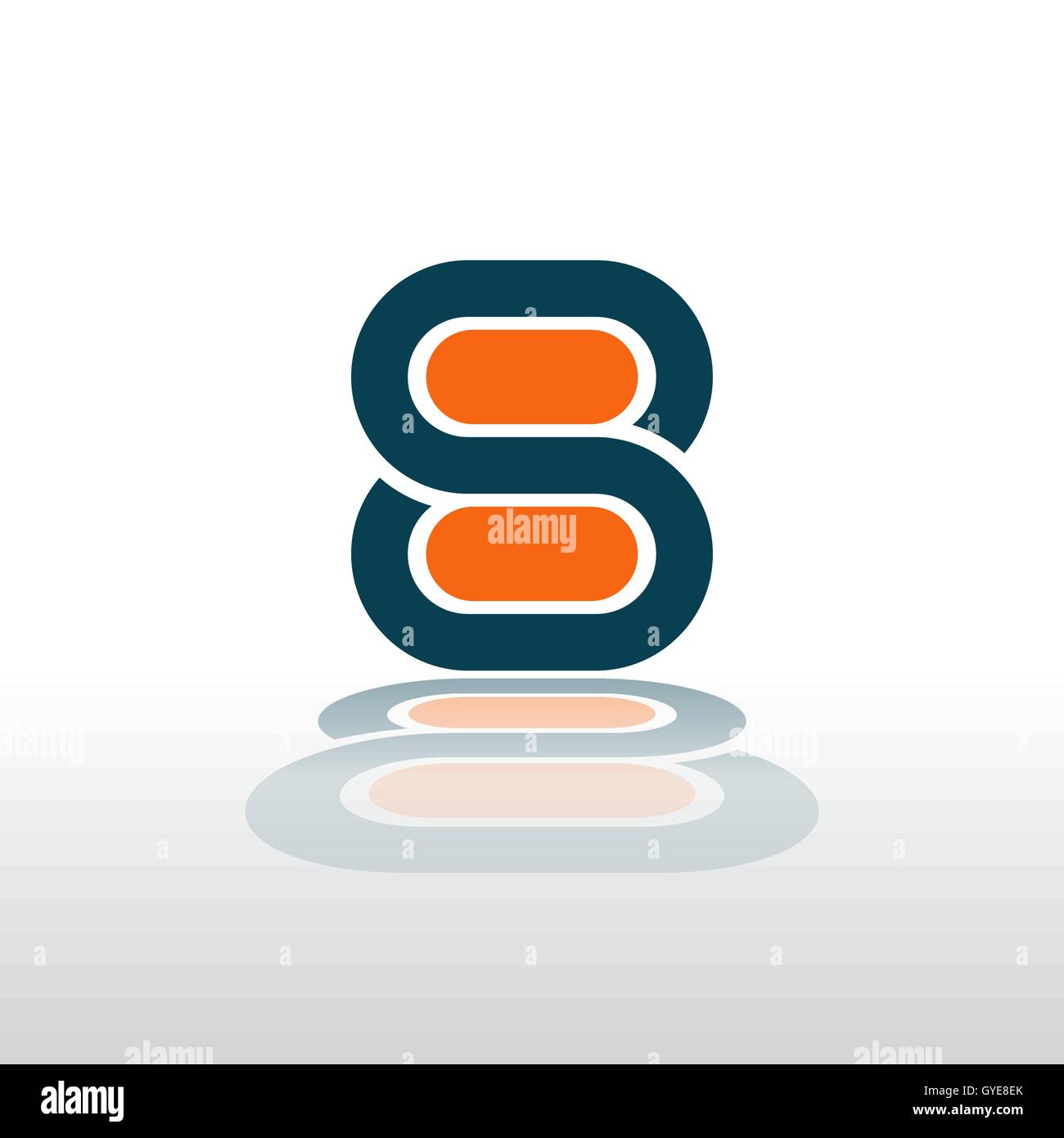 digit 8 infinity symbol abstract vector illustration Stock Vector Image ...
