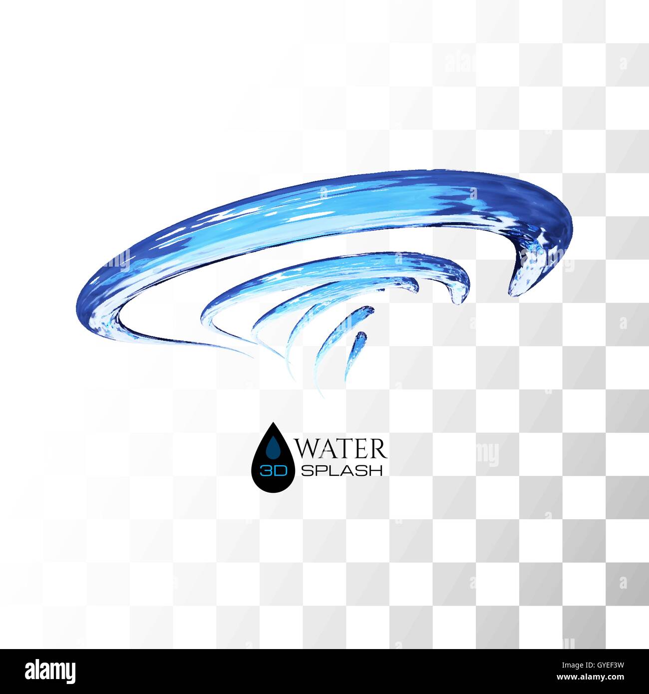 Splashing water jet liquid Stock Vector Images - Alamy