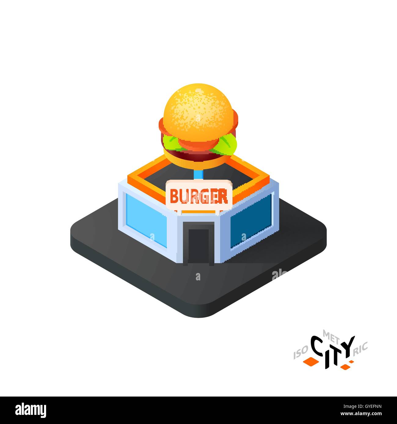 Exterior burger king store Stock Vector Images - Alamy