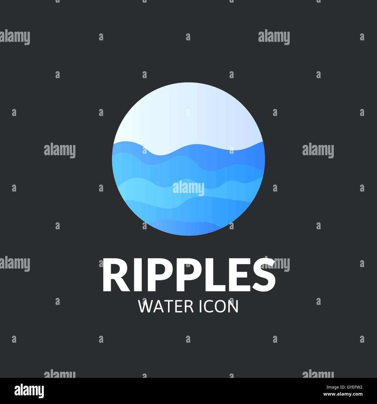 Ripples logo template Stock Vector Image & Art - Alamy